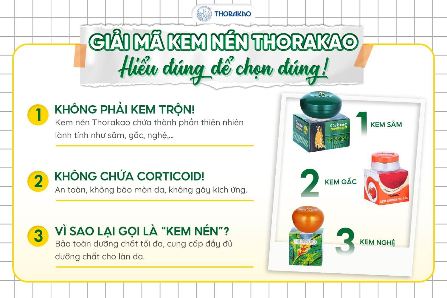 GIẢI MÃ KEM NÉN THORAKAO – HIỂU ĐÚNG ĐỂ CHỌN ĐÚNG! 💛 – Store Thorakao